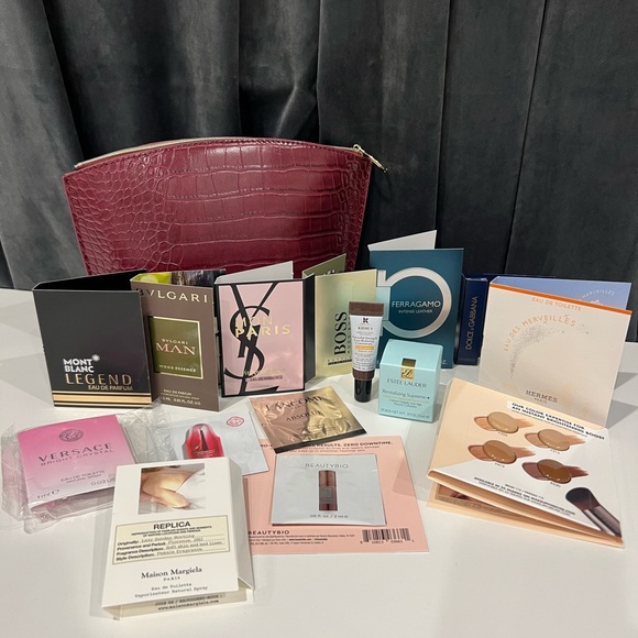 Skincare | Sample Set With Makeup Pouch | Poshmark